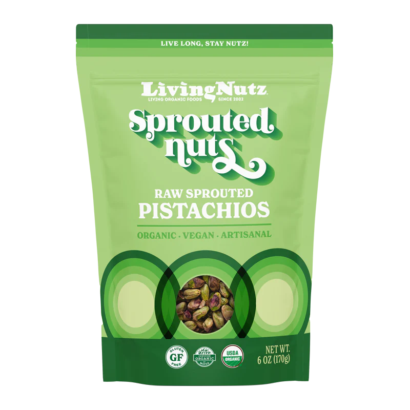 Living Nutz - Organic Sprouted Pistachios (6oz) – Hippocrates Wellness
