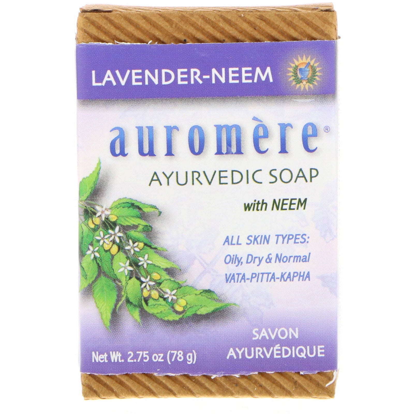 Auromère Lavender-Neem Soap #AU0069 – Hippocrates Wellness